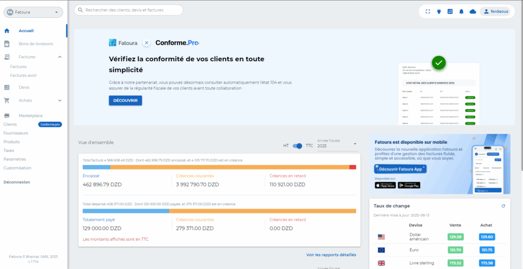 Facturation : Fatoura, le logiciel de facturation Algérien