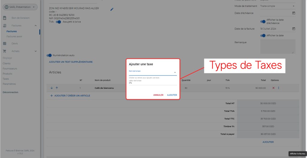 Les différents types de taxes en Algérie – Fatoura Blog