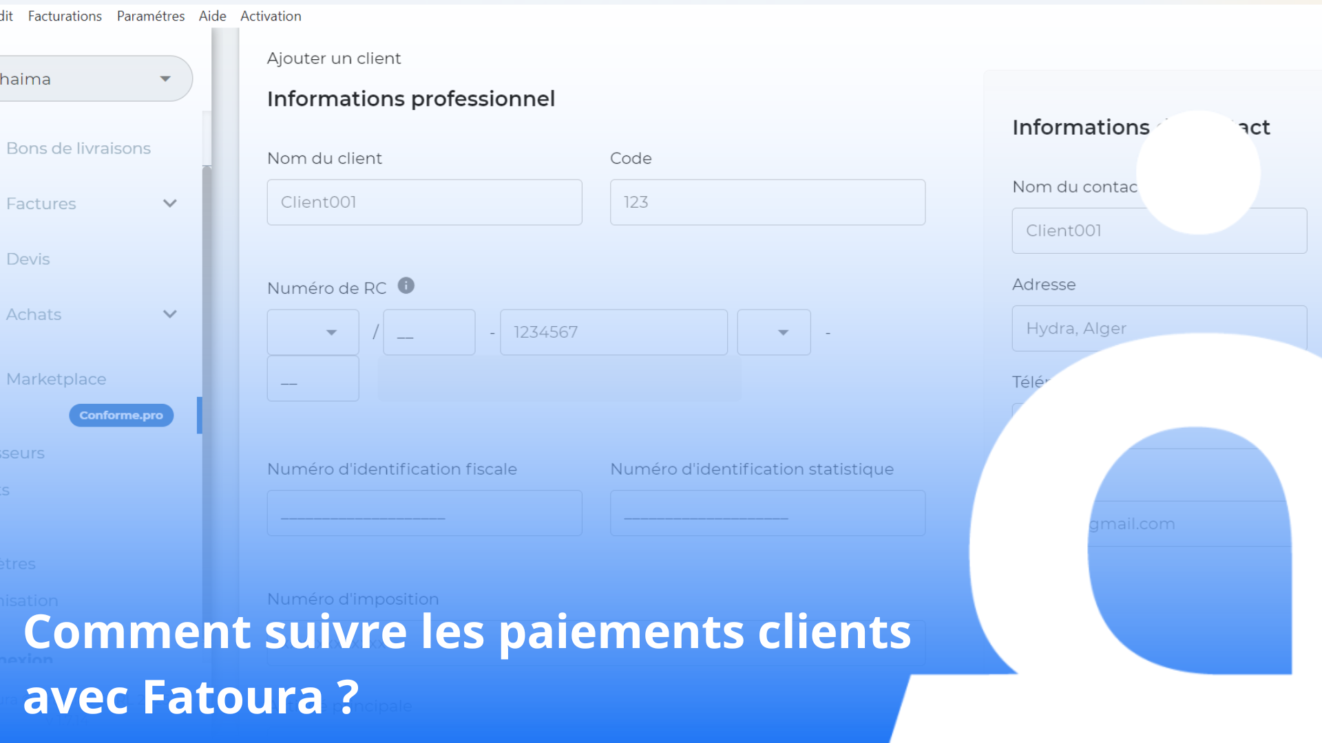Comment suivre les paiements clients avec Fatoura